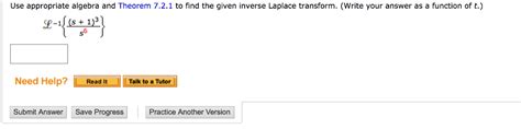 Solved Use Appropriate Algebra And Theorem To Find The Chegg