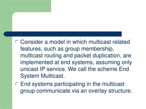 Ppt A Case For End System Multicast Powerpoint Presentation Free