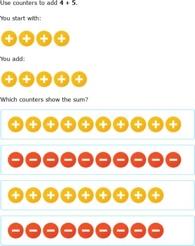 Ixl Add Integers Using Counters 7th Grade Math