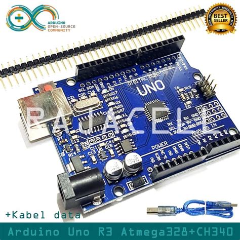 jual tool and kit elektronik arduino uno r3 atmega328 16mhz ch340