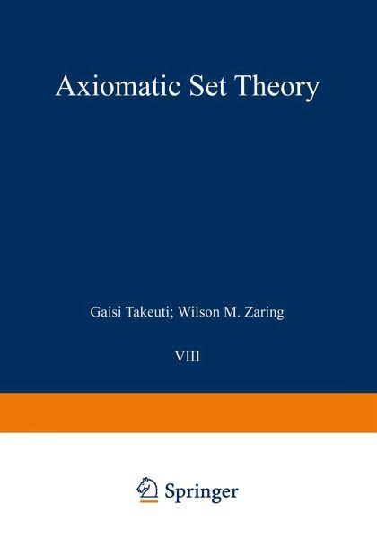 Axiomatic Set Theory Von G Takeuti W M Zaring Englisches Buch Bücher De