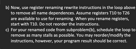 Consider The Code Sequence Below 01 Loop Fid F4 Chegg Com