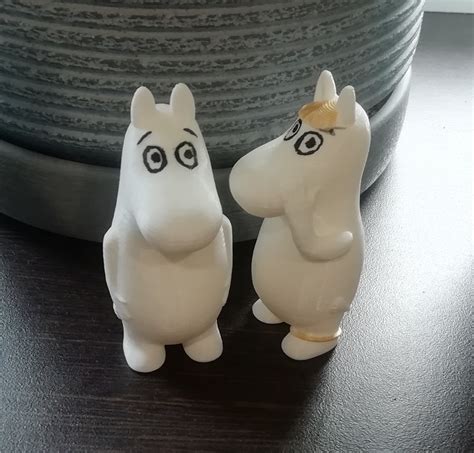 Free Stl File Moomintroll And Snork Maiden・3d Printing Design To