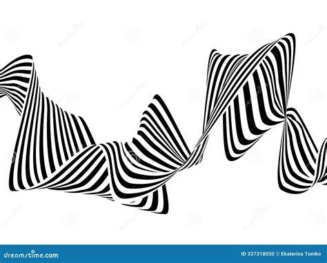 Vector Overlapping Wave Stripes Abstract Background With Space For Text