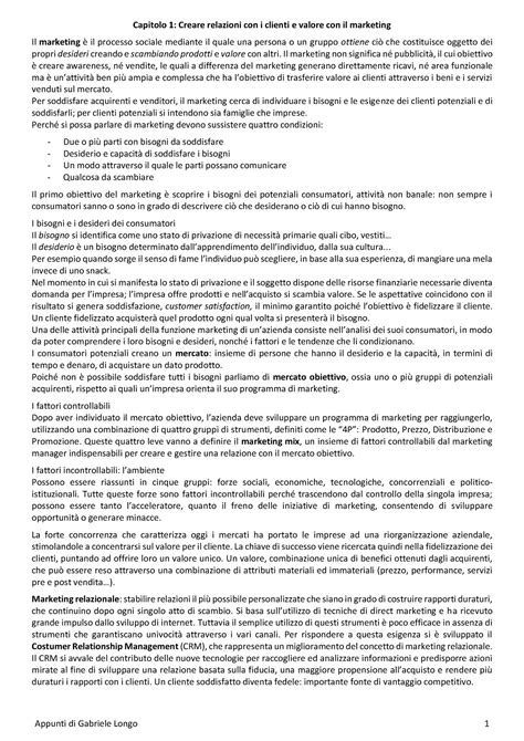 Appunti Marketing Warning Tt Undefined Function 32 Warning Tt