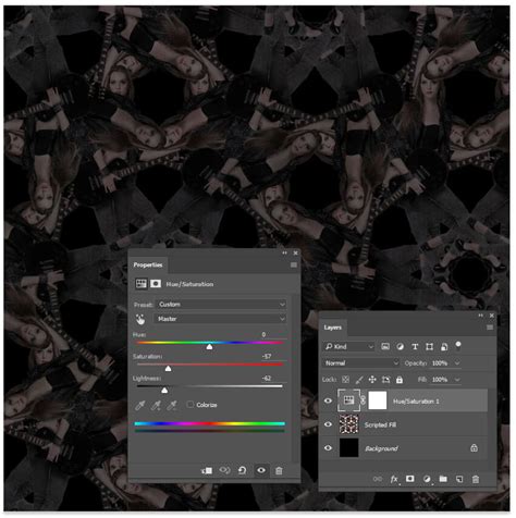 how to create a kaleidoscope effect in adobe photoshop