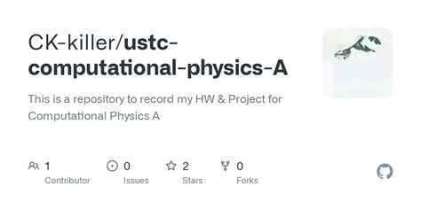 Ustc Computational Physics A Report Pdf At Main CK Killer Ustc Computational Physics A GitHub