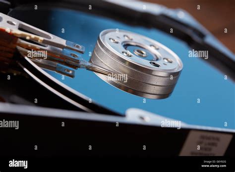 Hard Disk Closeup Stock Photo Alamy