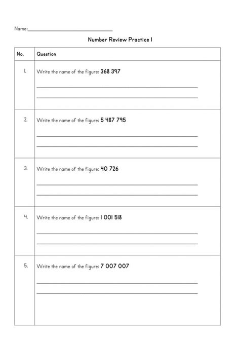 Mathematics Number Review Best Practice Sea Tests Facebook