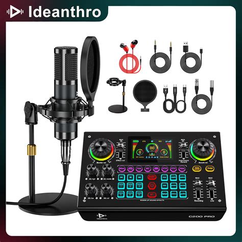 Ideanthro C200 Pro P15 Sound Card Kit Dual Core Dsp Audio Mixer With