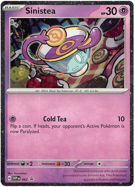 Sinistea Scarlet And Violet Promos 62 Pokemon Card