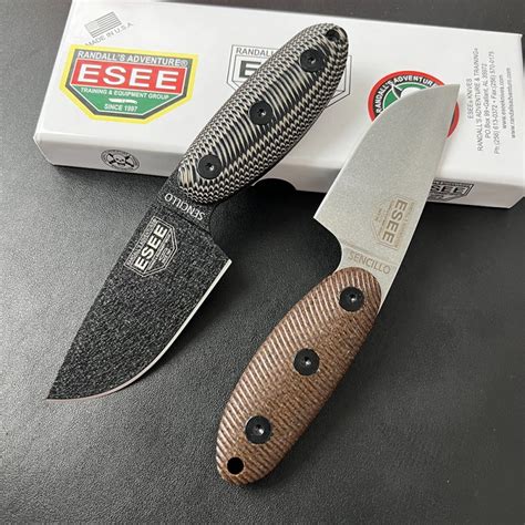 Esee Knives Sencillo Fixed Blade Knife 354 1095 Steel Drop Point