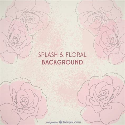 Fondo Con Rosas De Color Rosa Descargar Vectores Gratis