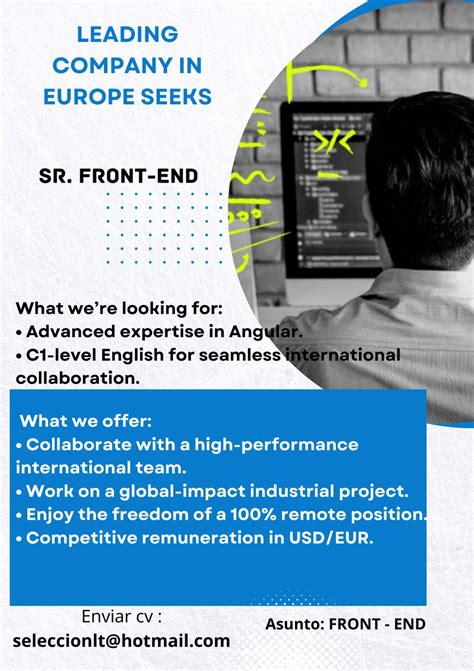 hiring frontenddeveloper angularjobs remotework techjobs… german