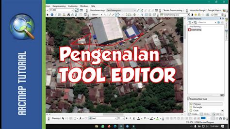 Arcmap Tool Penting Pengenalan Tool Editor Pada Arcmap Youtube