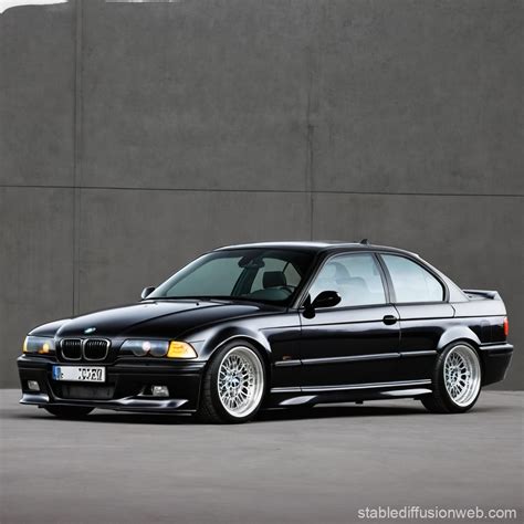 Black Bmw E36 Side View Stable Diffusion Online