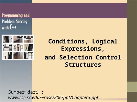 Ppt Conditions Logical Expressions And Selection Control Structures
