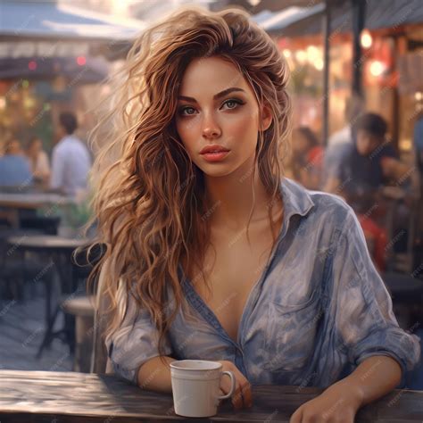 Premium Photo Clothes Digital Art Of A Stylish Young Girl Generative Ai