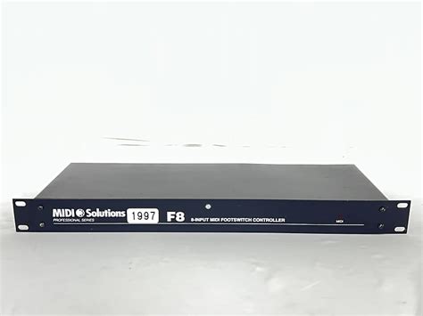 midi solutions f8 input midi footswitch controller 1997 reverb