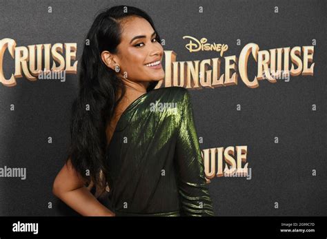 Sulem Calderon Arrives At Disneys Jungle Cruise World Premiere Held At
