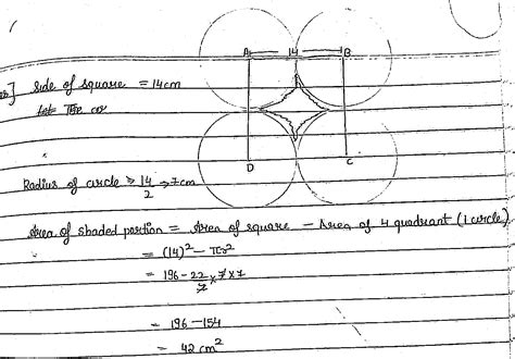Jeet Tutorial In Figure ABCD Is A Square Of Side Cm With Centres A B C And D