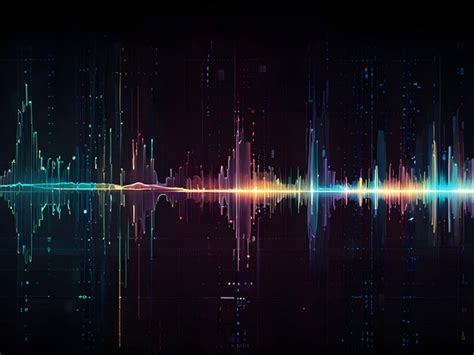 Data Visualization Data Network Sound Waves Effect Or Abstract