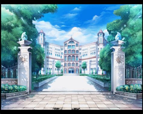 Anime School Background 