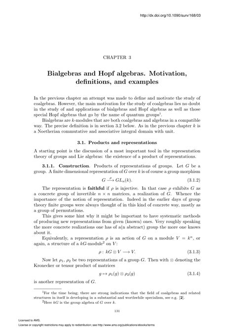 Pdf Bialgebras And Hopf Algebras Motivation Definitions And Examples
