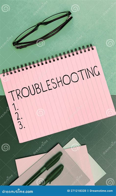Writing Displaying Text Troubleshooting Concept Meaning An Act Of Investigating Or Dealing With