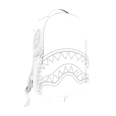 Sprayground White Shark Dlxsv Backpack D2ichi Official Store For