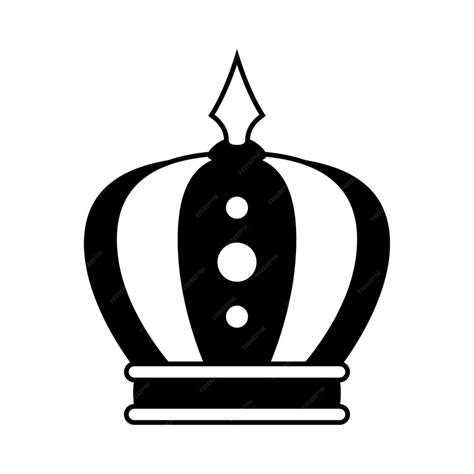 Premium Vector Crown Isolated On White Background