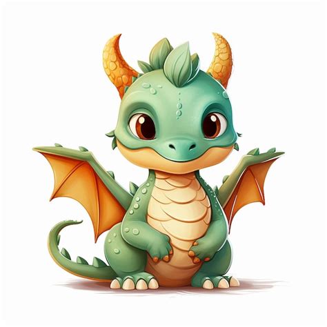 Premium Vector Little Dragon