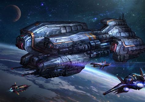 Sci Fi Spaceship Freighter