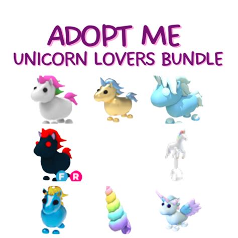 Unicorn Gang Adopt Me Bundle Evil Unicorn Frost Unicorn Alicorn And