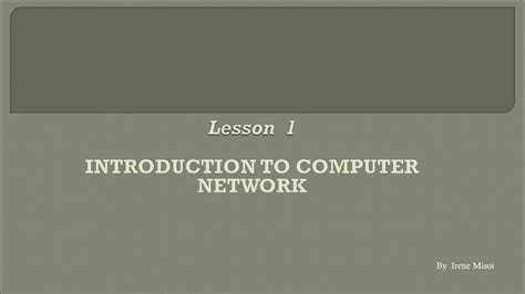 Solution Introduction To Computer Networks Studypool