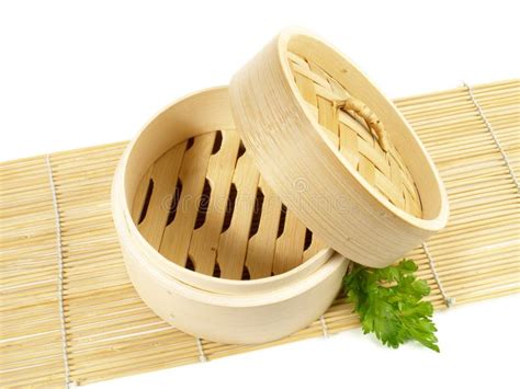 Isolated Dim Sum Wood Container Stock Image Image Of Bamboo Shanghai