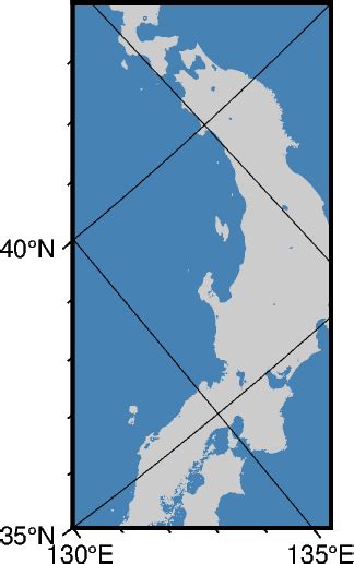 Oblique Mercator Projection — Pygmt
