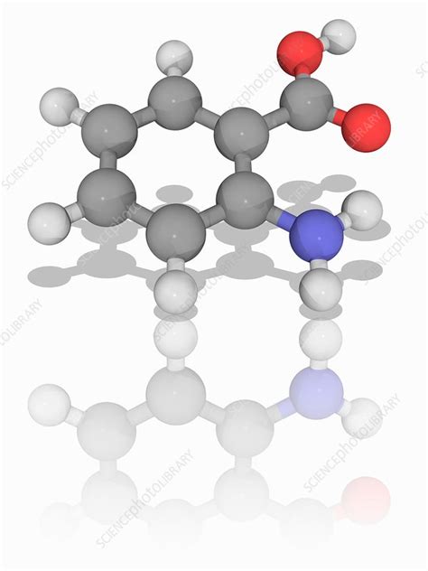 Anthranilic Acid Organic Compound Molecule Stock Image F016 9561 Science Photo Library