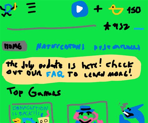 Drawception Homepage Drawception