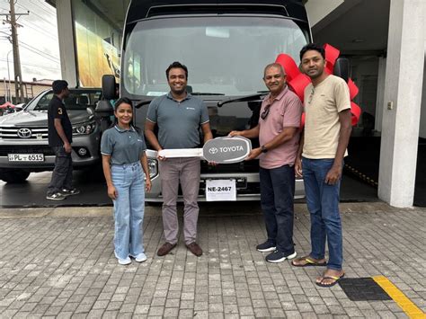 First Delivery Of The New Coaster Bus After The Imports Opened Up Kasun Senanayake