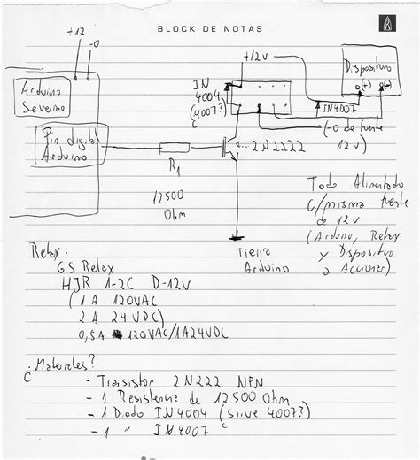 conectar un relay verificando los cálculos y materiales motors