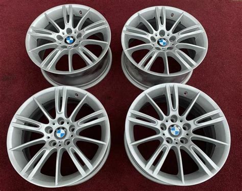 Genuine Bmw Mv3 Staggered Alloy Wheels 18 E46 E90 E91 E92 Silver M3 Csl Bbs £819 99 Picclick Uk