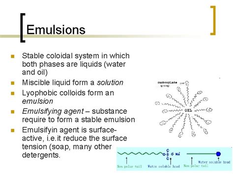 Disperse And Colloidal Systems Jana Novotn Types Of