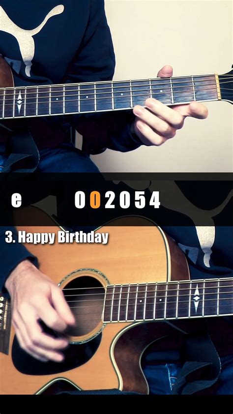 Happy Birthday On Guitar Chords