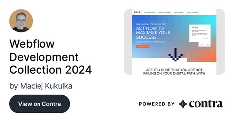 webflow development collection 2024 by maciej kukulka