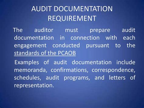 Audit Documentation Presentation Pptx