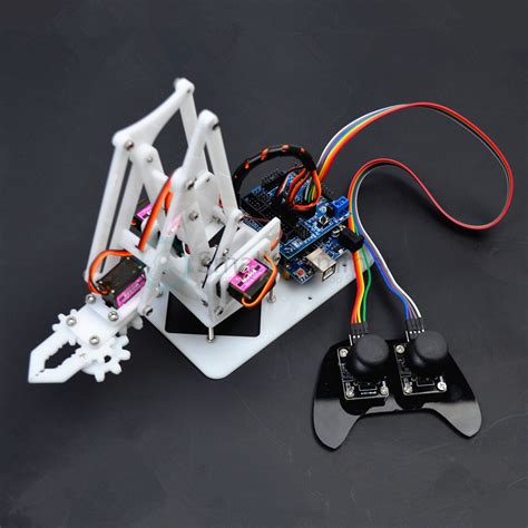 4dof manipulator arduino robotic arm ps2 remote control mg90s servo sinoning electronics diy