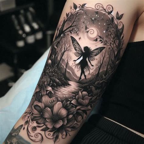 45 Fairy Sleeve Tattoo Design Ideas That Will Increase Your Beauty