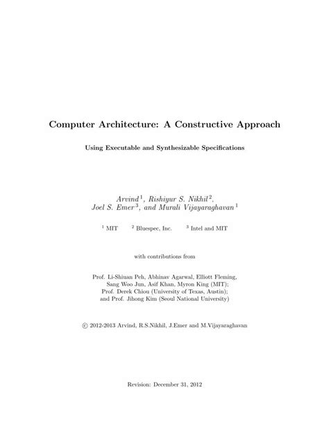 pdf computer architecture 6 375 6 375 2019