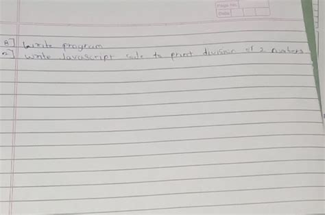 Write Javascript Code To Print Division Of 2 Studyx